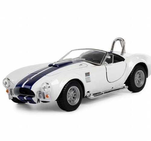 Машина модель Shelby Cobra 427 белая металл