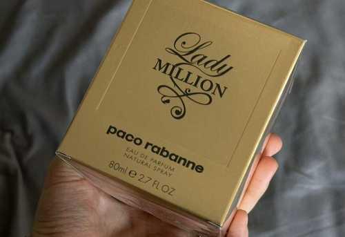 Духи paco rabanne lady million 80ml