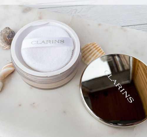Рассыпчатая пудра clarins 02