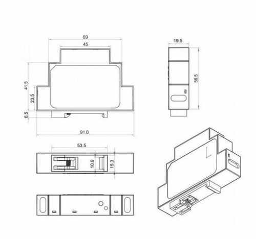 Импульсный блок питания faraday 12w/12-24v/din