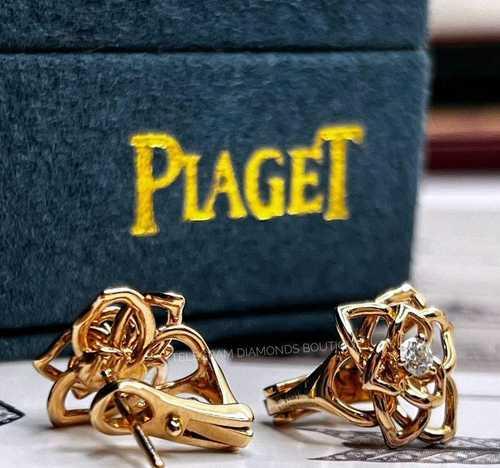 Серьги Piaget Rose розовое золото 750