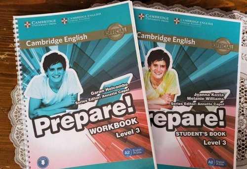 Английский Prepare А2 Level 3 учебник+тетрадь