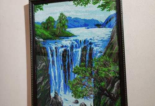 Картина алмазная мозаика - водопад