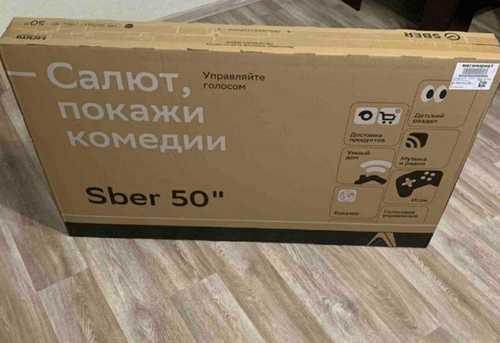 Новый телевизор Sber 50" sdx50u4126 гарантия