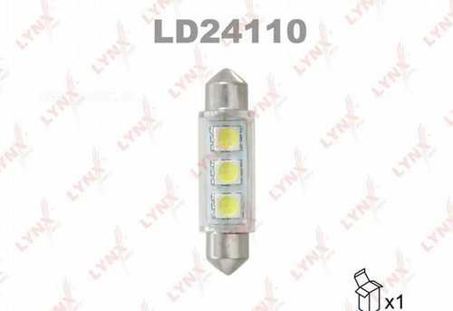 Lynxauto LD24110 Лампа светодиодная LED C10W T11x4