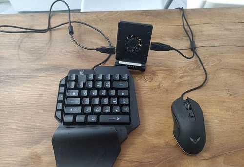 Игровая клавиатура с мышкой для телефона/планшета