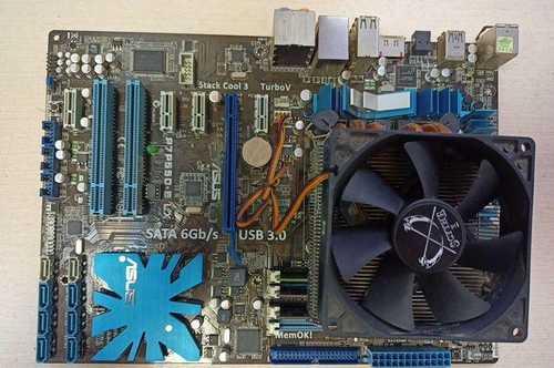Комплект Asus p7p55d-e lx+i5 750+6 gb DDR3+кулер