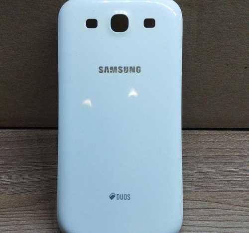 Samsung Galaxy S3 Duos. Задняя крышка. Ориг. Белая