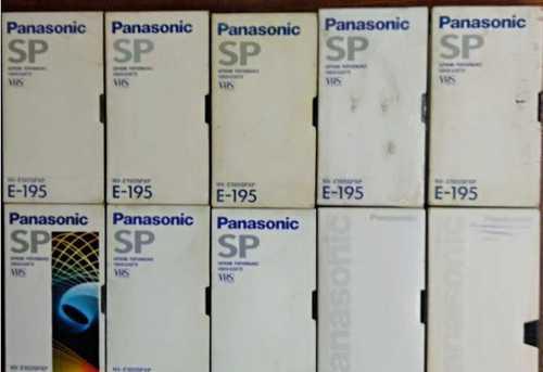 Видеокассеты Panasonic VHS 10 штук Одним лотом