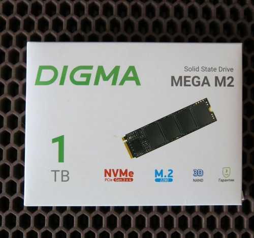 SSD m.2 nvme 1Tb Digma Mega M2 (новый)