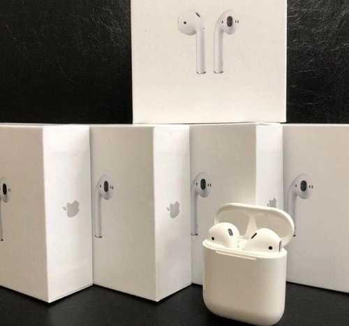 Наушники Airpods 2 / гарантия / чехол