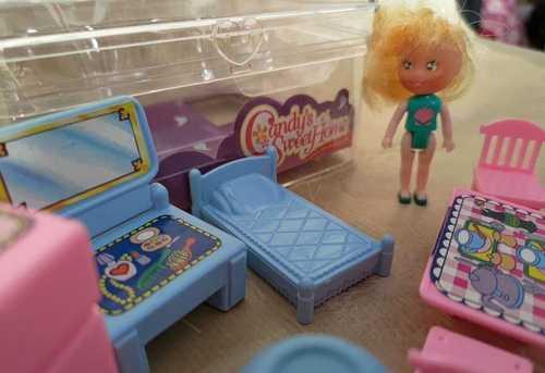 Мини набор мебели с куклой 90-е Candy’s sweet home