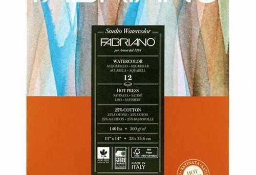 Альбом для акварели Fabriano,с хлопком,300 г,28x35