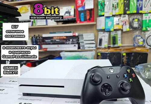 Xbox One S 1Tb + игры + подписка