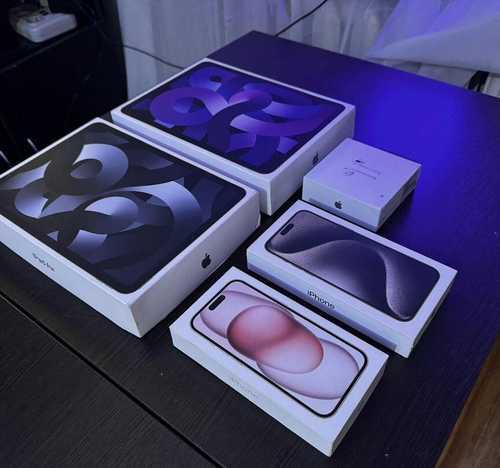 Коробки от iPad iPhone 15, 15 pro max, air pods