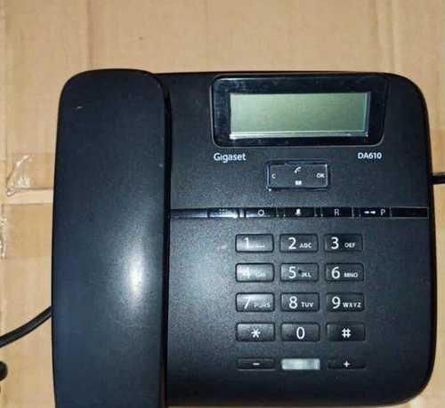 Телефон стационарный черный Siemens Gigaset DA610