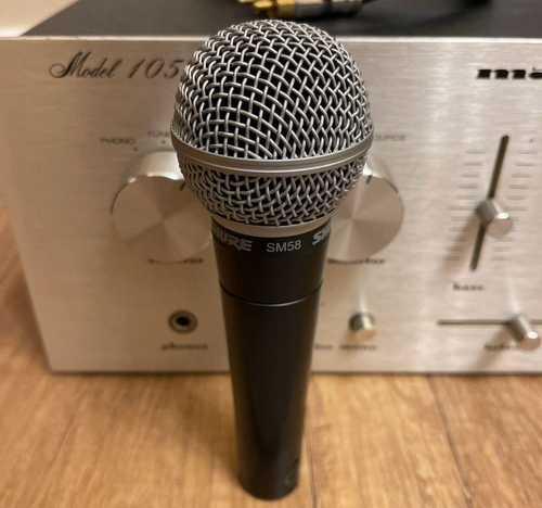 Микрофон Shure sm 58   кабель Proel 4м