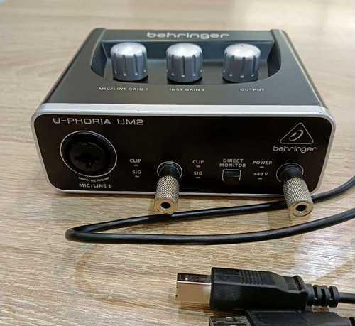 Аудиокарта behringer u-phoria um2