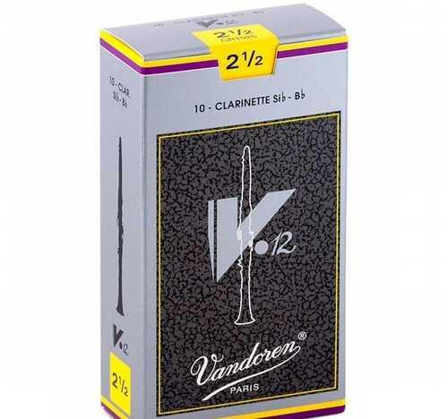 Трости Vandoren V12 2,5 2 шт. плюс наклейки