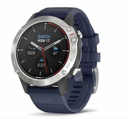 Часы Garmin Quatix 6 Gray with Captain Blue Band