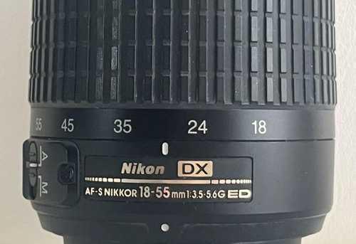 Объектив Nikon DX AF-S 18-55mm 1:3.5-5.6G ED SWM