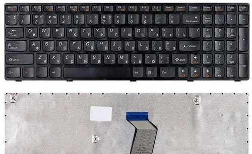 Клавиатура для Lenovo IdeaPad B570 черная с рамкой