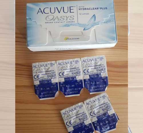 Линзы контактные -1.0 acuvue oasys двухнедельные