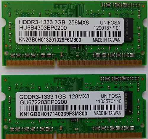 Оперативная память ddr3 sodimm для ноутбука