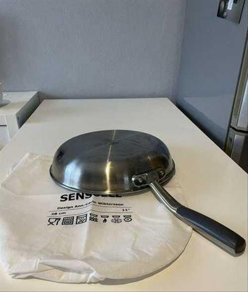 Сковорода IKEA Sensuell 28см, нержавеющая сталь