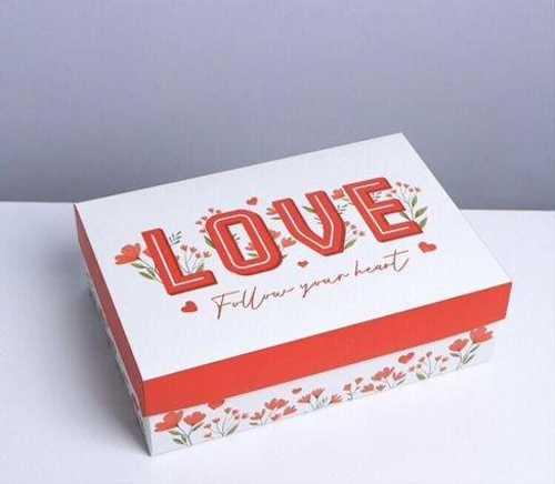 Коробка складная подарочная «Любовное письмо»