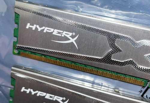 Ddr3 16гб двумя планками HyperX частота 1600мгц