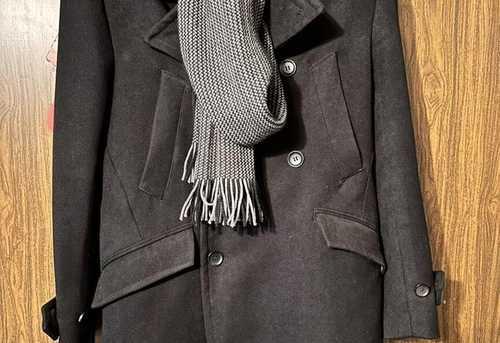 Пальто мужское H&M + шарф