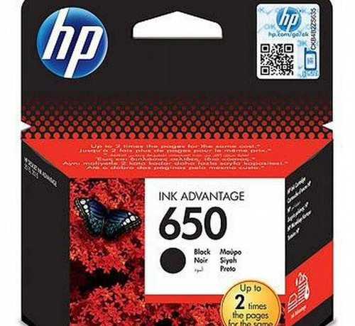 Картридж струйный HP 650 CZ101AE/CZ101AK черный дл