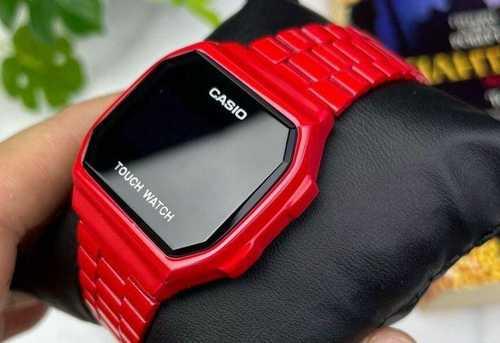 Часы Casio красные электронные
