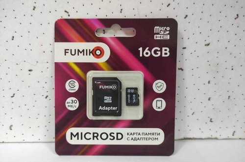 Карта пямяти MicroSD 16GB Class10(с адаптером)