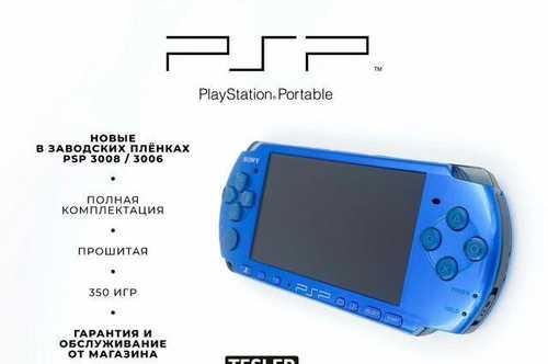 Sony PSP Slim 3008/3006 Blue Wi-Fi(330игр,Чек)