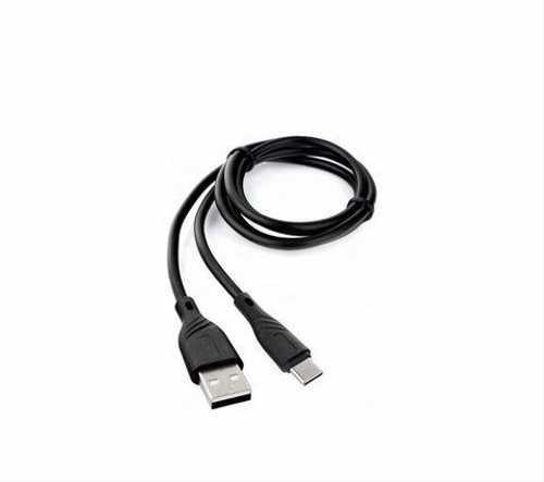 Кабель USB-TypeC 1м Cablexpert Classic 0.1 3А чер