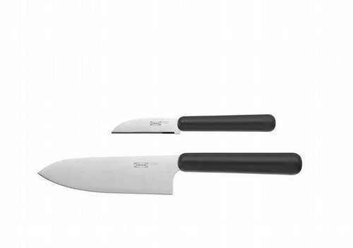 Фордуббла Набор ножей, 2 предмета, серый. икеа