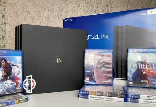 Playstation 4 pro + игры