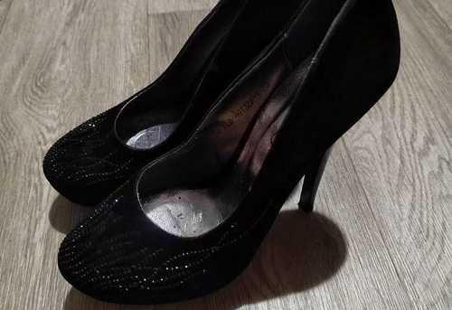 Туфли женские 36 размер замшевые