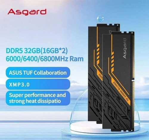 Оперативная память Asgard TUF 32gb 6800 mhz