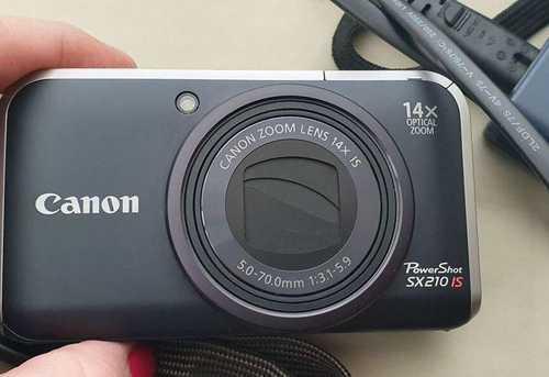 Компактный фотоаппарат canon SX 210 IS
