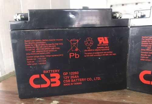 Аккумулятор CSB GP 12260 (12V / 26Ah)