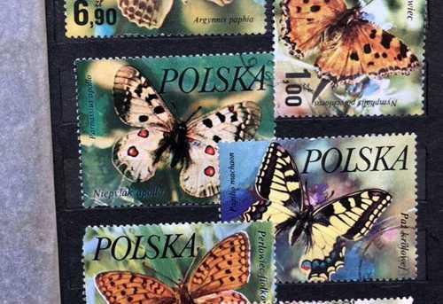 Почтовые марки (насекомые) Куба, Польша 1979г