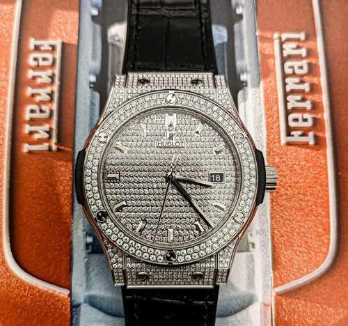 Часы Hublot Classic Fusion Black 38 Diamonds