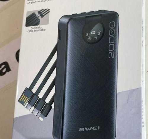 Внешний аккумулятор power bank awel P134K 20000W