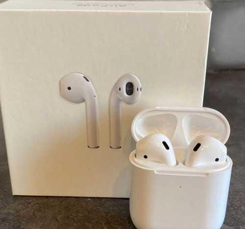 Беспроводные наушники apple airpods 2