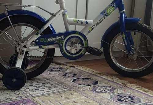 Велосипед детский speed mento 14 радиус (4 колеса)