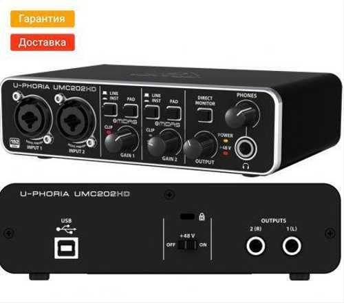 Внешняя звуковая карта behringer u phoria umc202hd