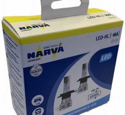 Лампа LED narva Range Performance H4 6500K 12-24V
